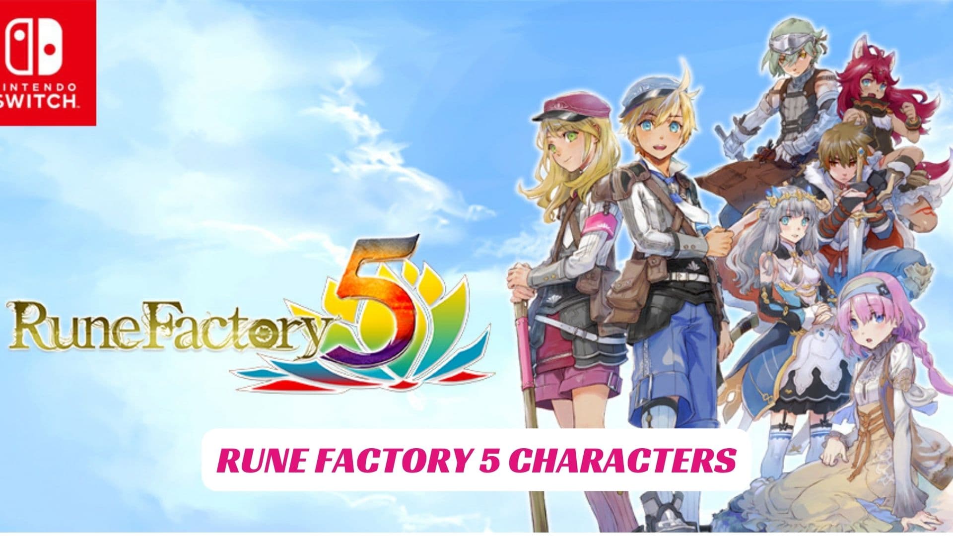 Rune Factory 5 Characters