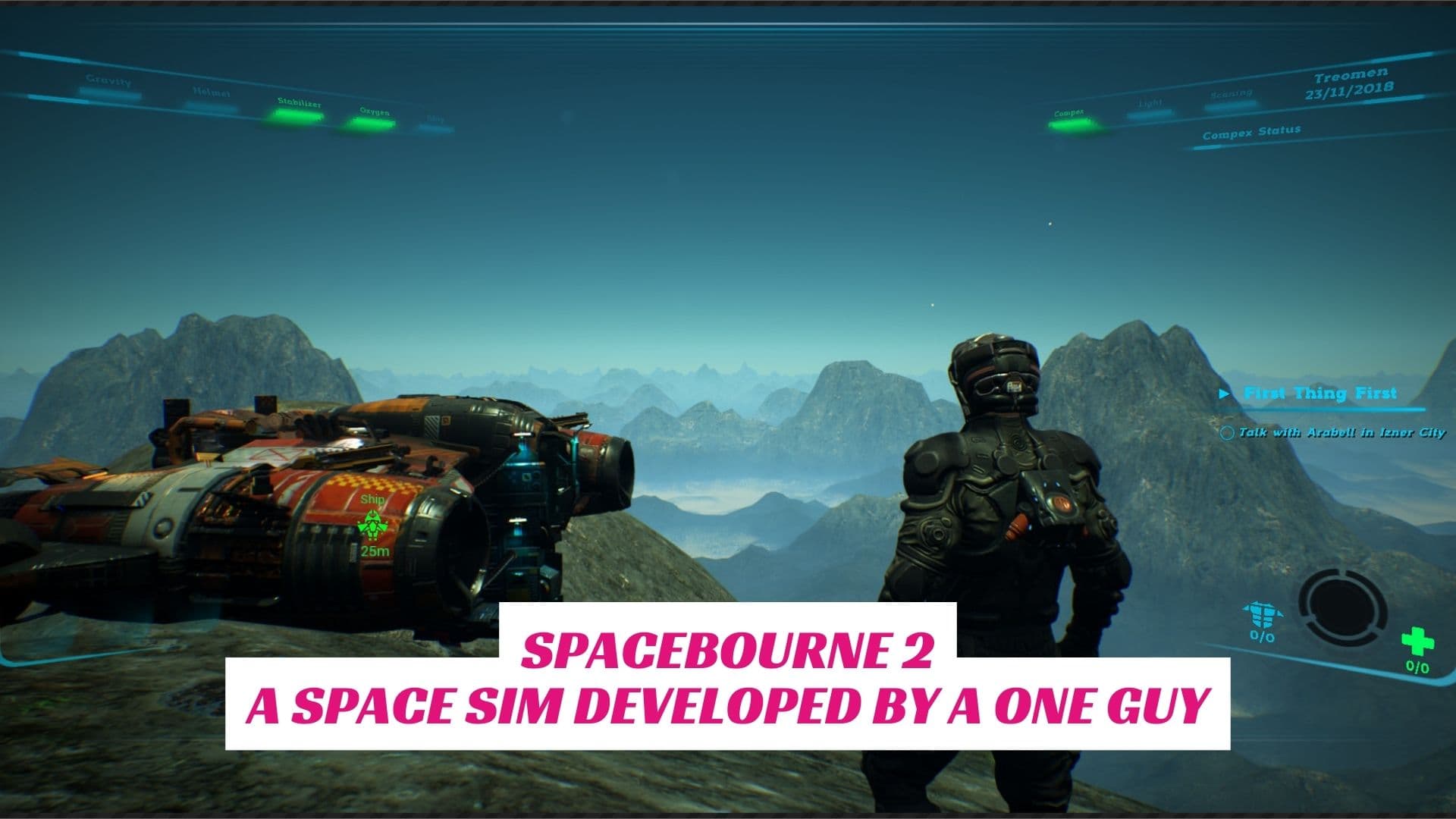 Spacebourne 2 - A Space Sim Developed By A One Guy