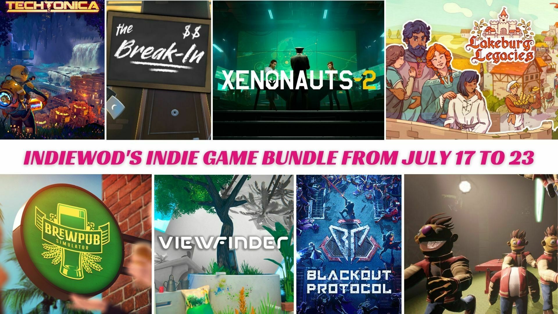 IndieWod's Upcoming Indie Game Bundle Of July 17 To 23